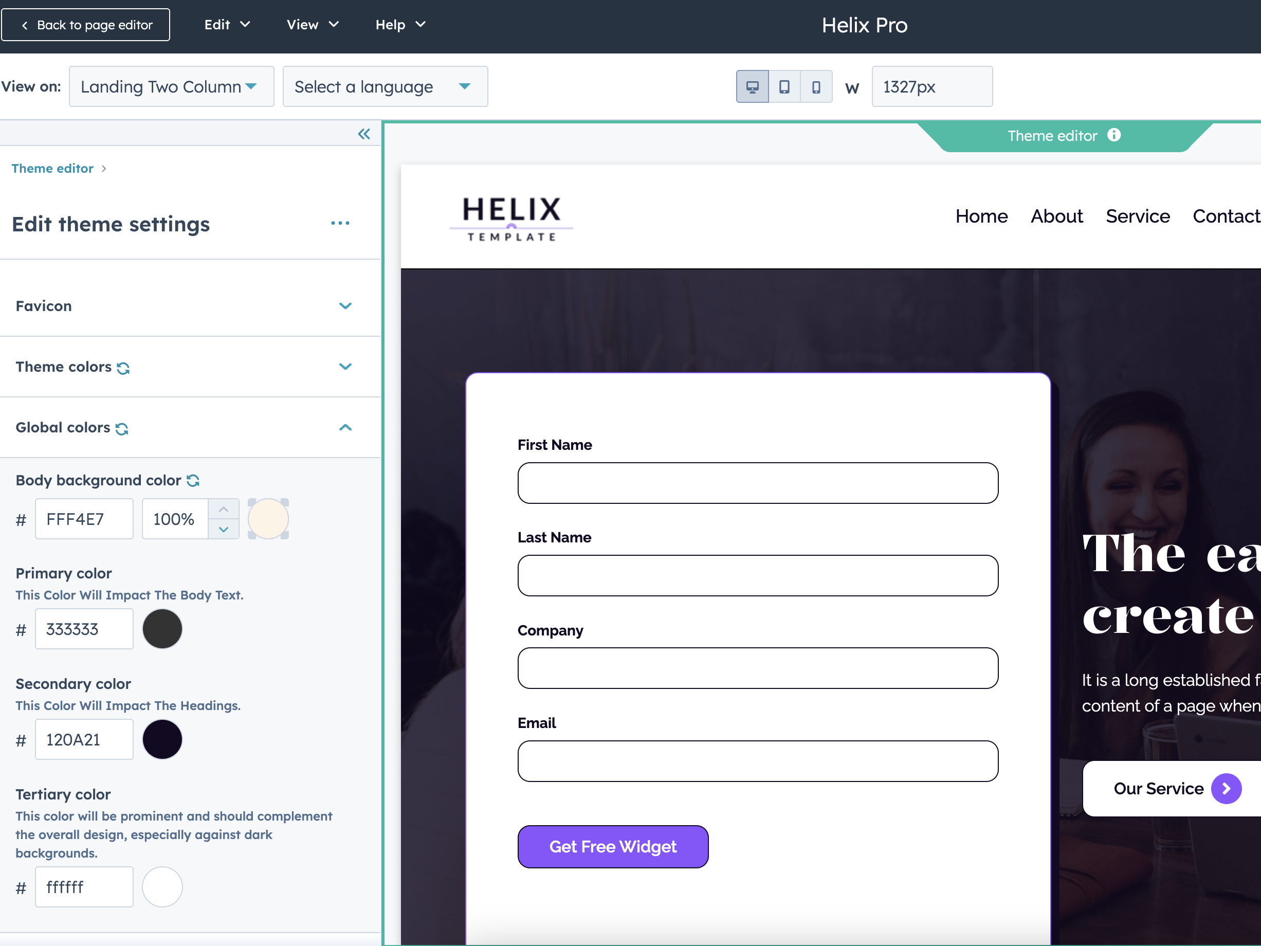 Helix Pro Theme by The Web Plant