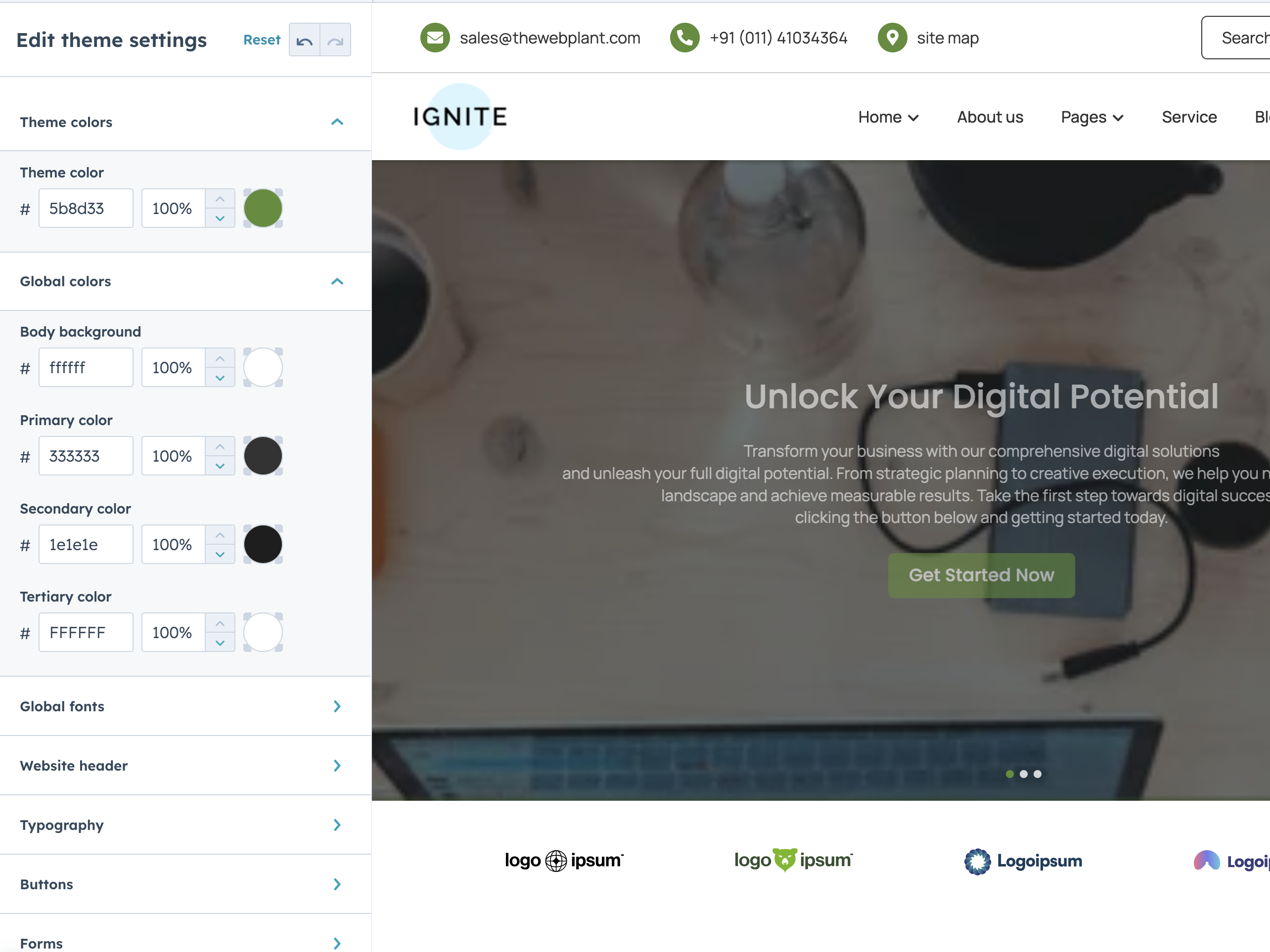 Ignite Theme by The Web Plant