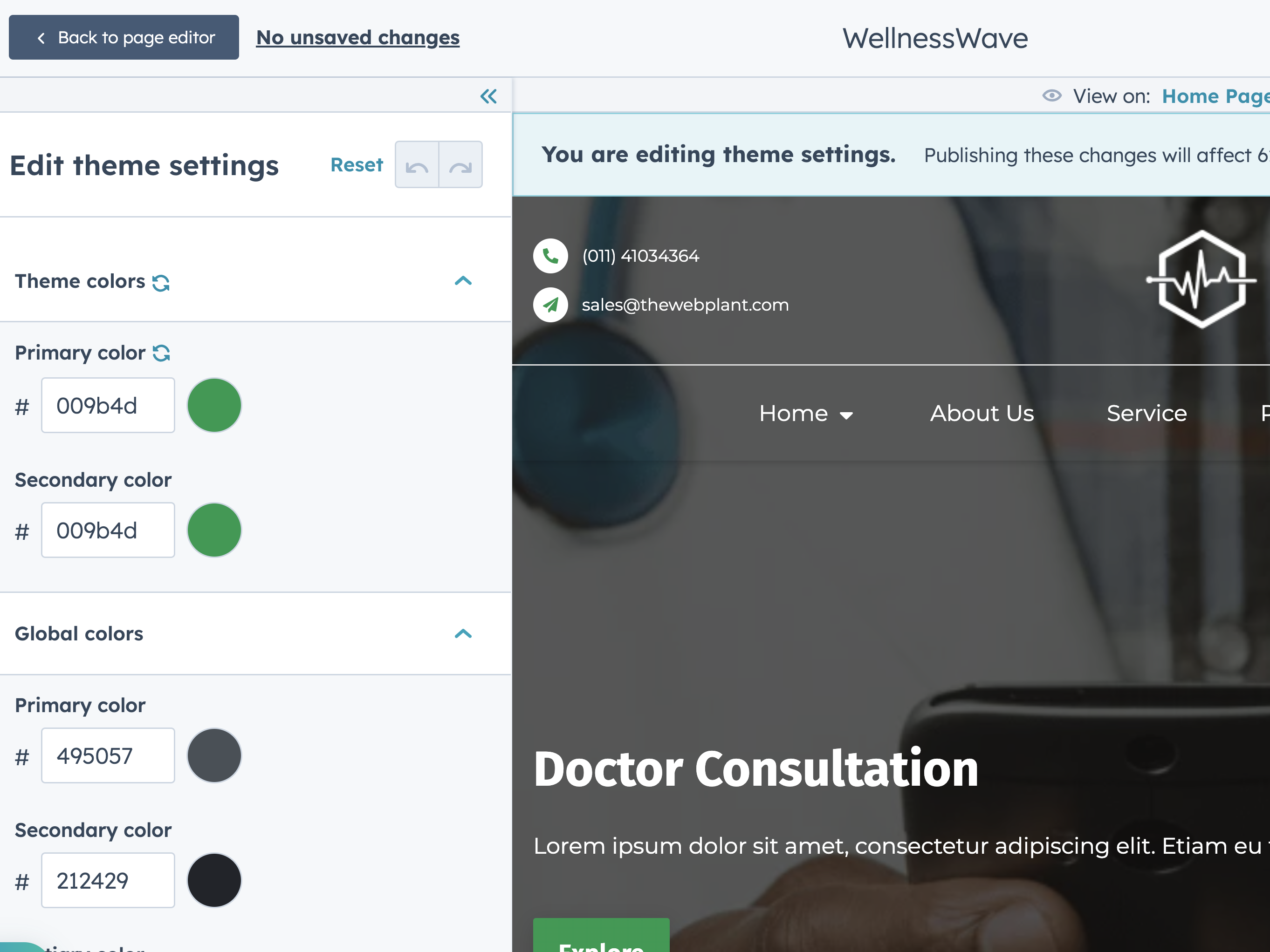 WellnessWave Theme by The Web Plant